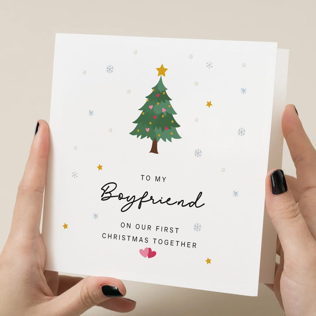 Boyfriend Christmas Card, Christmas Card Boyfriend, Boyfriend Christmas ...