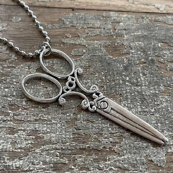 Scissor Necklace - Etsy