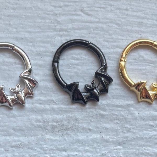 Bat Septum Ring Etsy