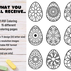 Easter Coloring Pages, Printable Easter Eggs, Spring Coloring Pages ...