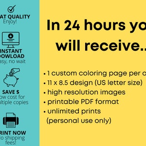 Custom Quote Coloring Page, Personalized Coloring Sheet, Personalized ...