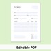 Printable Invoice Template Business Invoice Editable - Etsy