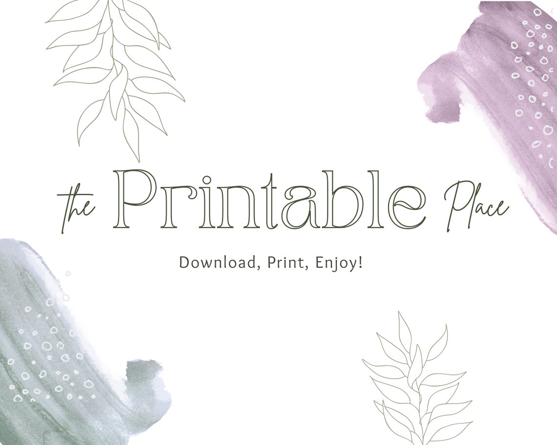 Printable Daily Organizer, Days of the Week Planner, Productivity ...