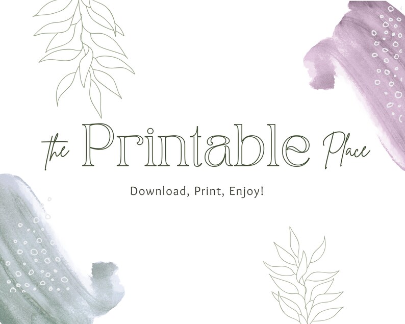 Printable Daily Organizer, Days of the Week Planner, Productivity ...