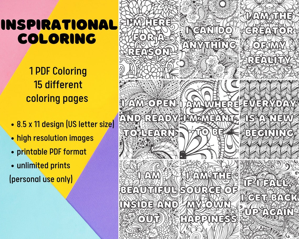 Best Seller Coloring Book Bundle Printable Adult Coloring - Etsy