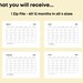 2022 Printable Calendar Monthly Planner Minimalist Calendar - Etsy