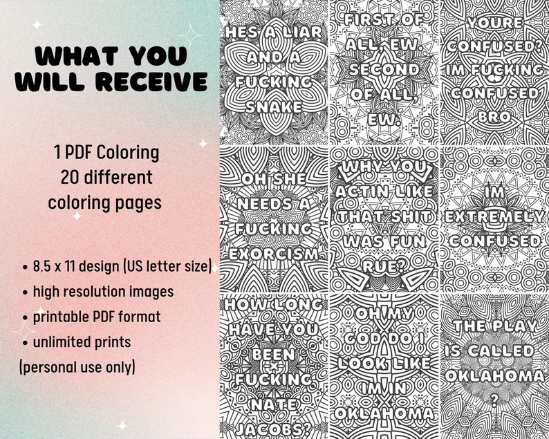 Euphoria Coloring Pages, Adult Coloring Book, Printable Coloring Sheets ...