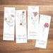 Printable Line Art Bookmark Set, Floral Aesthetic Bookmark for Women ...