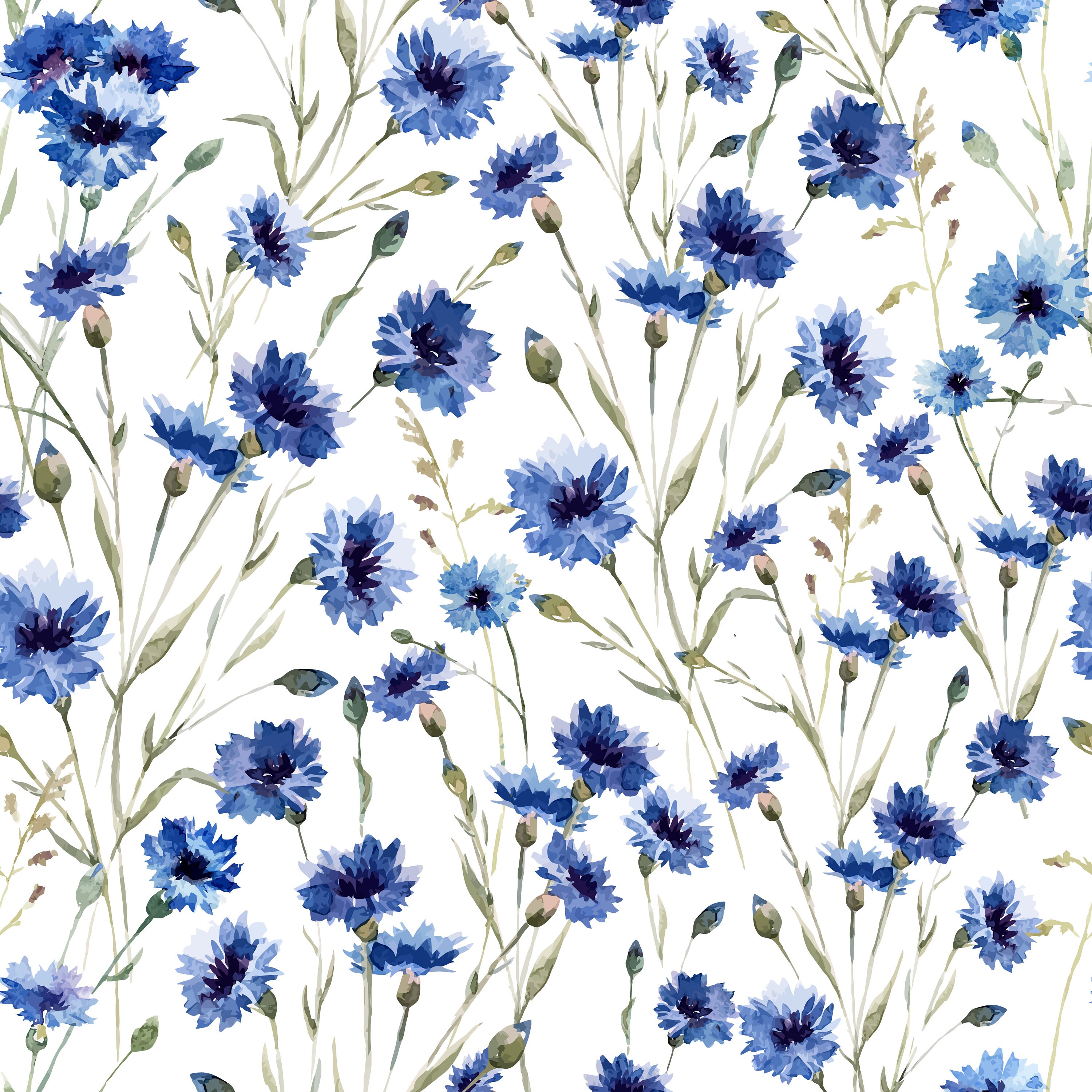 Peel and Stick Wallpaper Blue Wallpaper Removable Wallpaper - Etsy