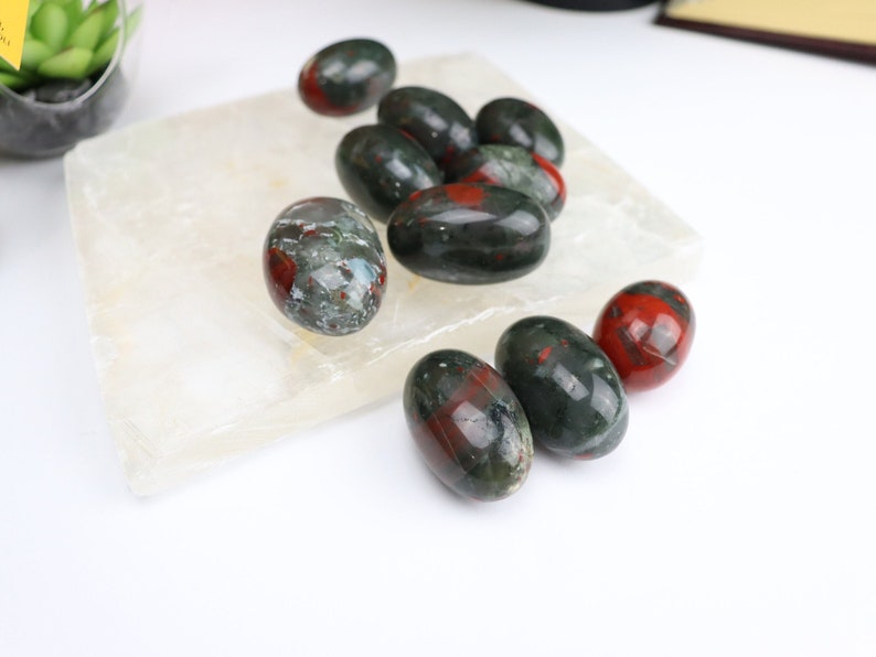 African Blood Jasper Tumble | Grounding Stone - Etsy