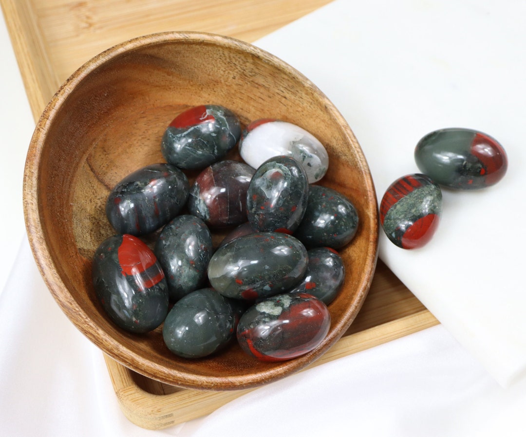 African Blood Jasper Tumble | Grounding Stone - Etsy