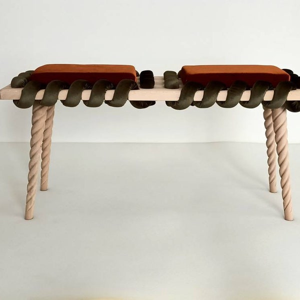 Artistic Wooden Bench - Etsy