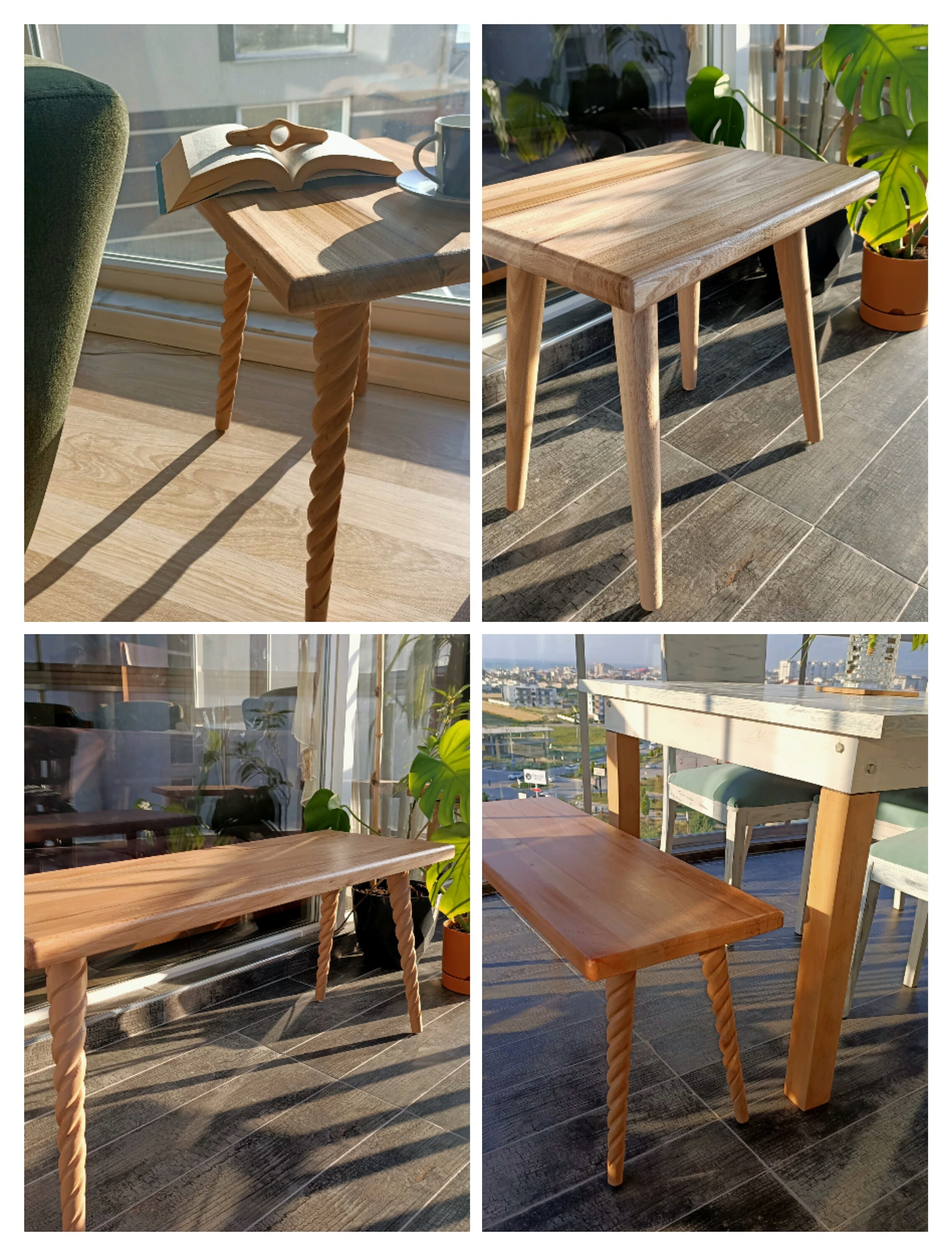 Bench, Wooden Bench, Double Seat Bench, Livingroom Bedroom Bench ...