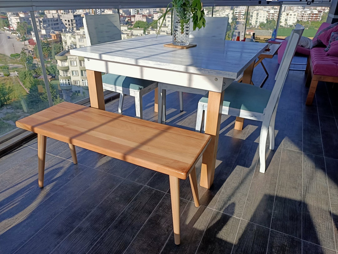Bench, Wooden Bench, Double Seat Bench, Livingroom Bedroom Bench ...