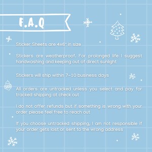 Life With Snow Die Cut Sticker Sheet - Etsy