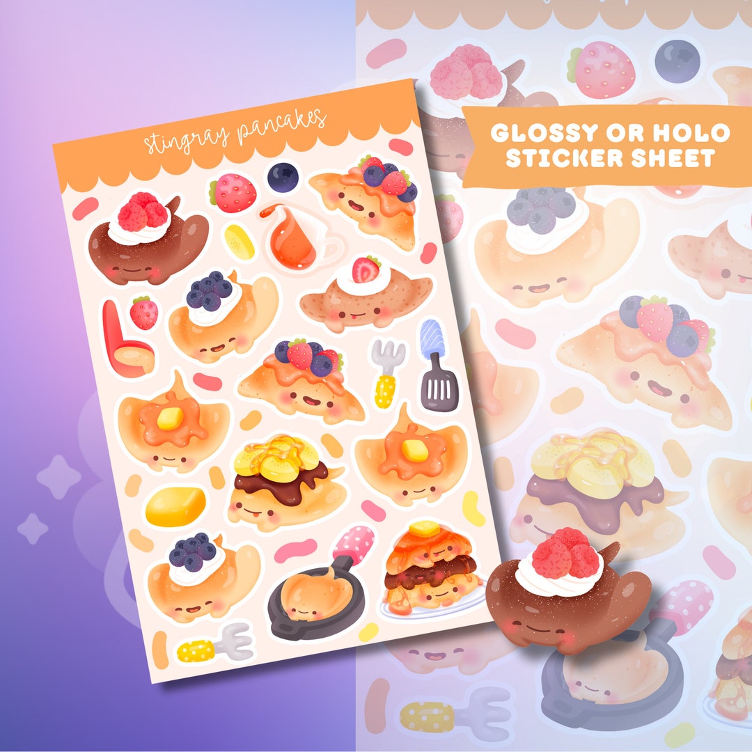 Stingray Pancakes Sticker Sheet - Etsy