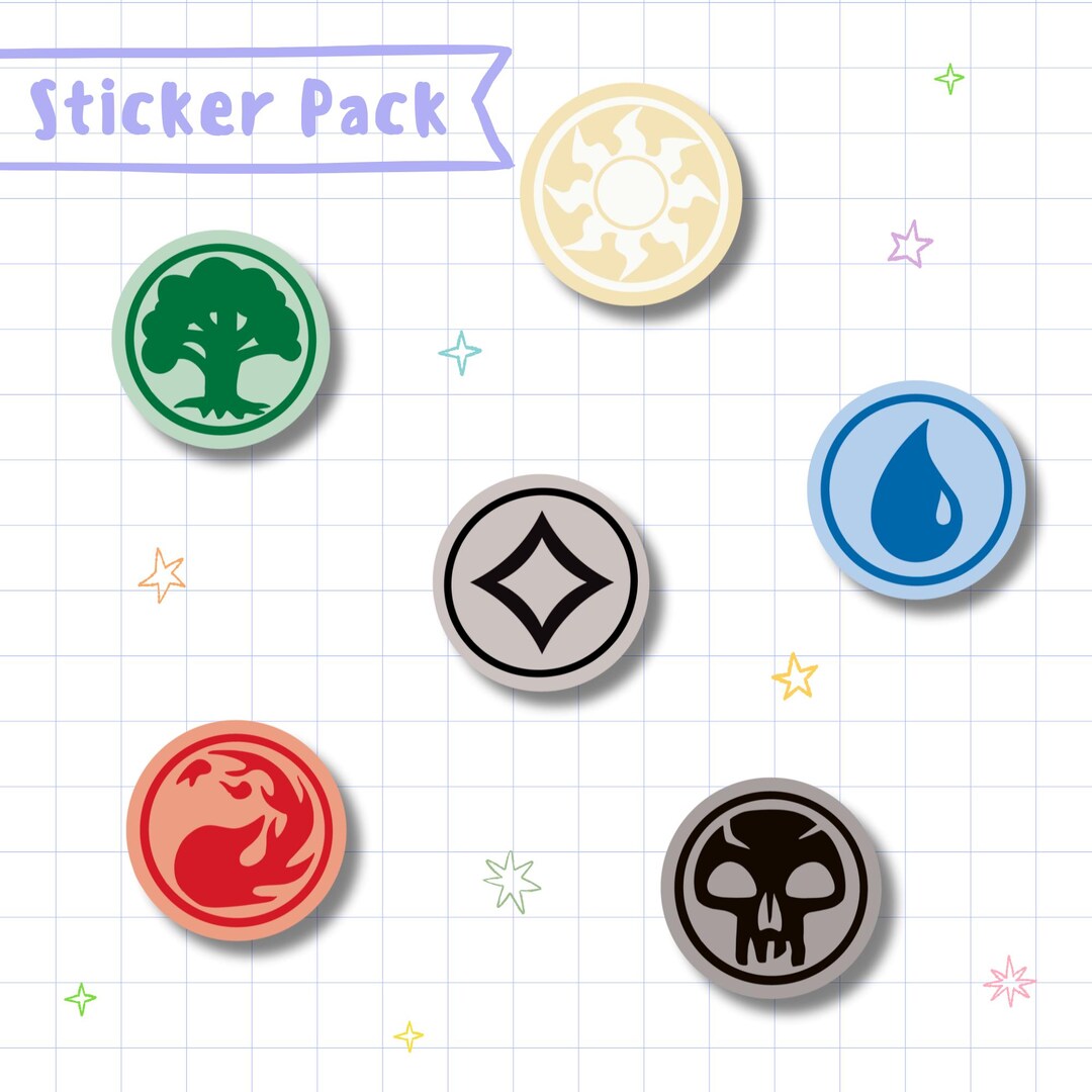 Mana Symbols Sticker Pack - Etsy