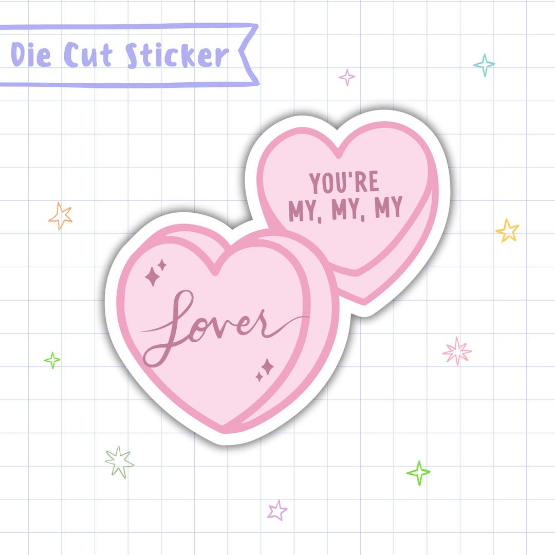 Lover Die Cut Sticker Taylor Swift Laptop Decal Journal Notebook ...