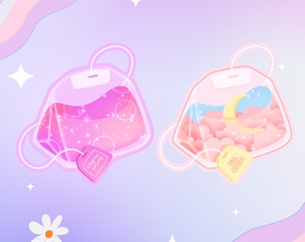 Set of 15 Tea Bag Quote Stickers - Etsy