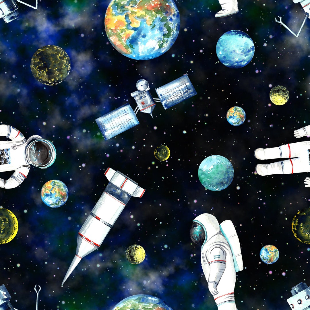 Seamless Pattern - in Space | Seamless Repeating Patterns | Instant ...