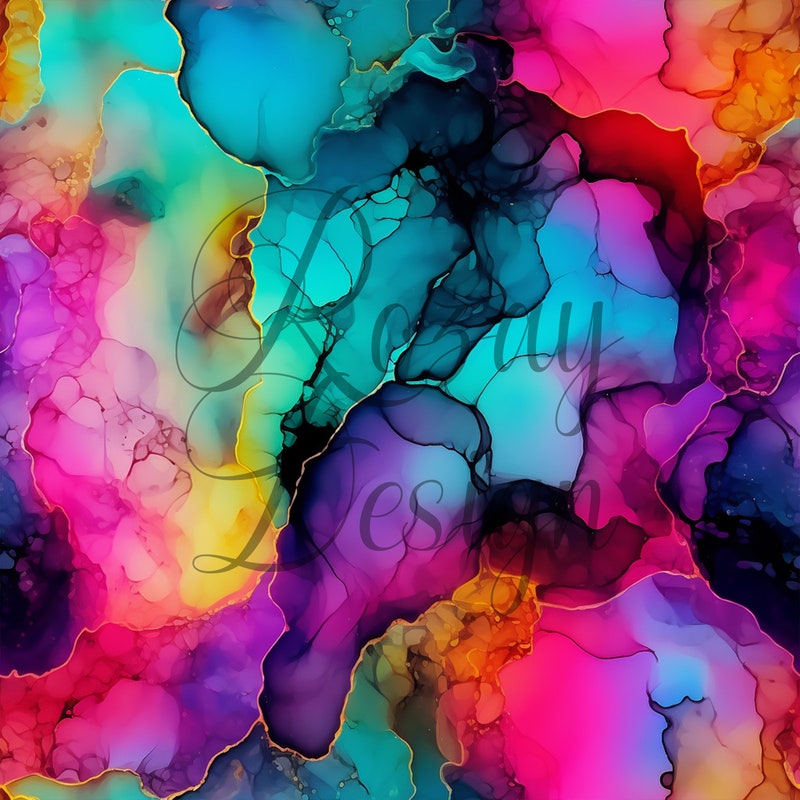 Abstract Alcohol Ink - Etsy