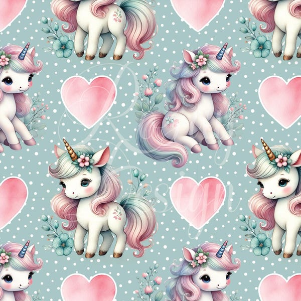 Unicorn Fabric - Etsy UK
