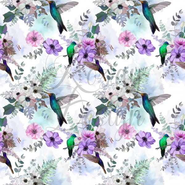 Hummingbird Fabric - Etsy