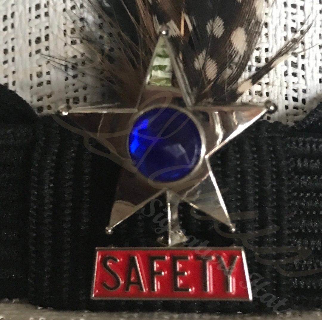 Blue Safety Star Lapel Pin - Etsy