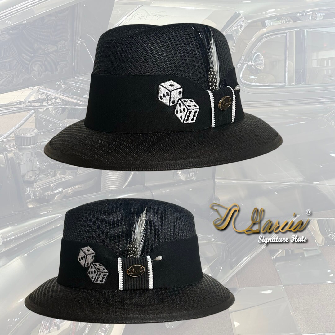 Classic Black Lowrider Derby W/ Dice Garcia Signature Hat - Etsy