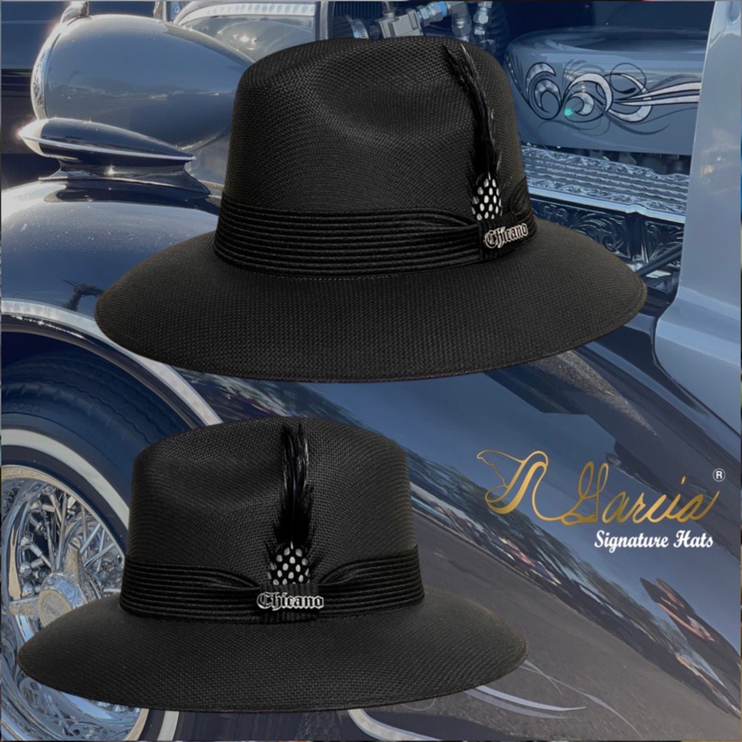 Black Golden Line Pachuco Wide Brim Garcia Signature Hat - Etsy