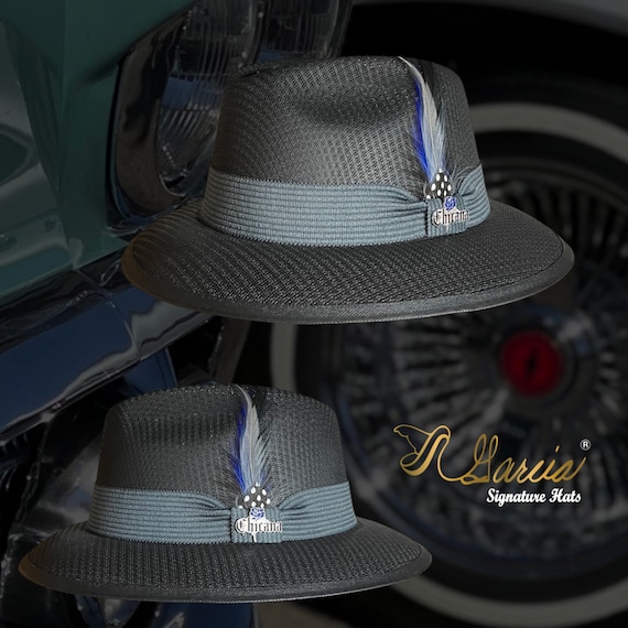 Black Viejo Fedora W/ Chicana Garcia Signature Hat | Etsy