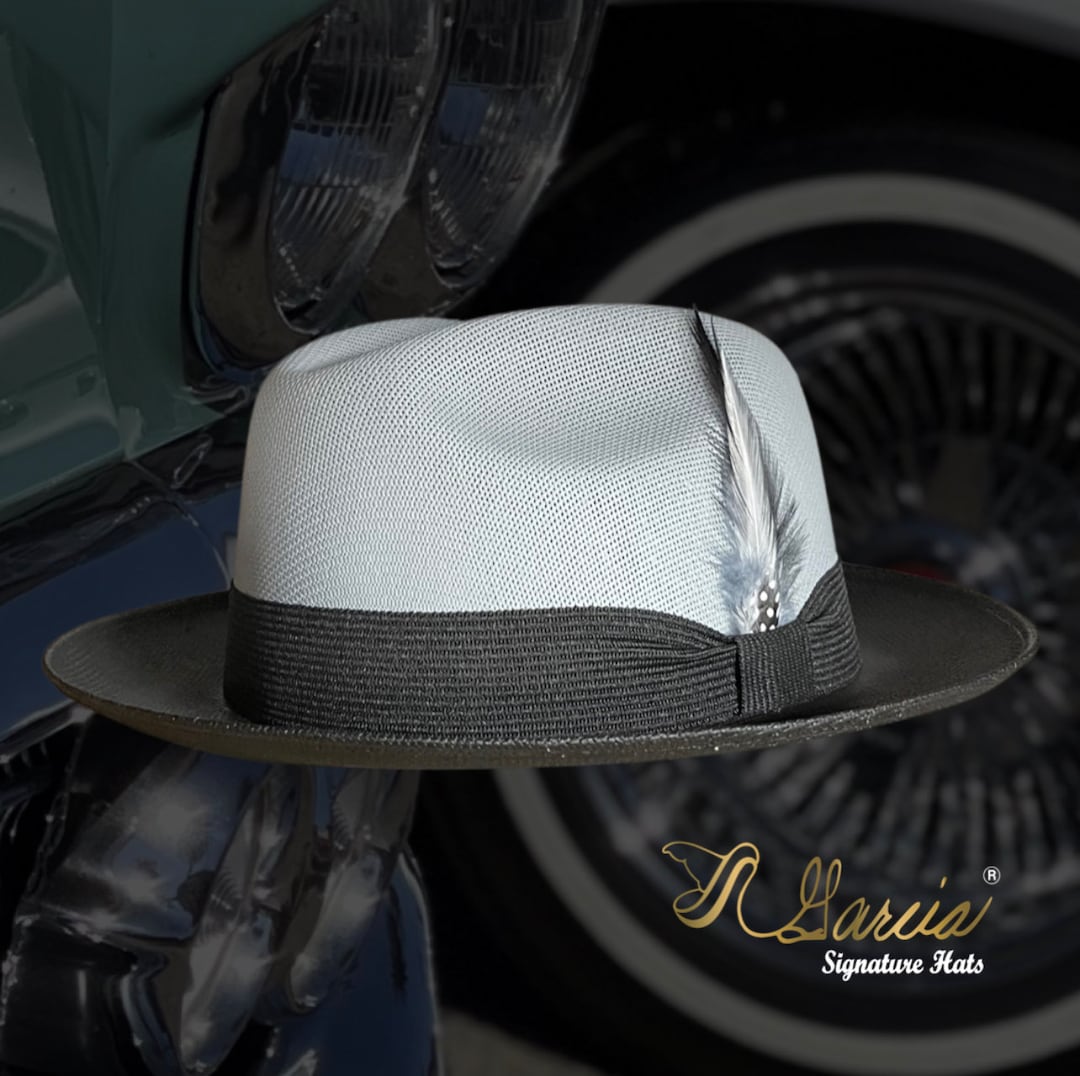 Flipped Two Tone Grey/ Black Golden Line Viejo Fedora Garcia Signature ...