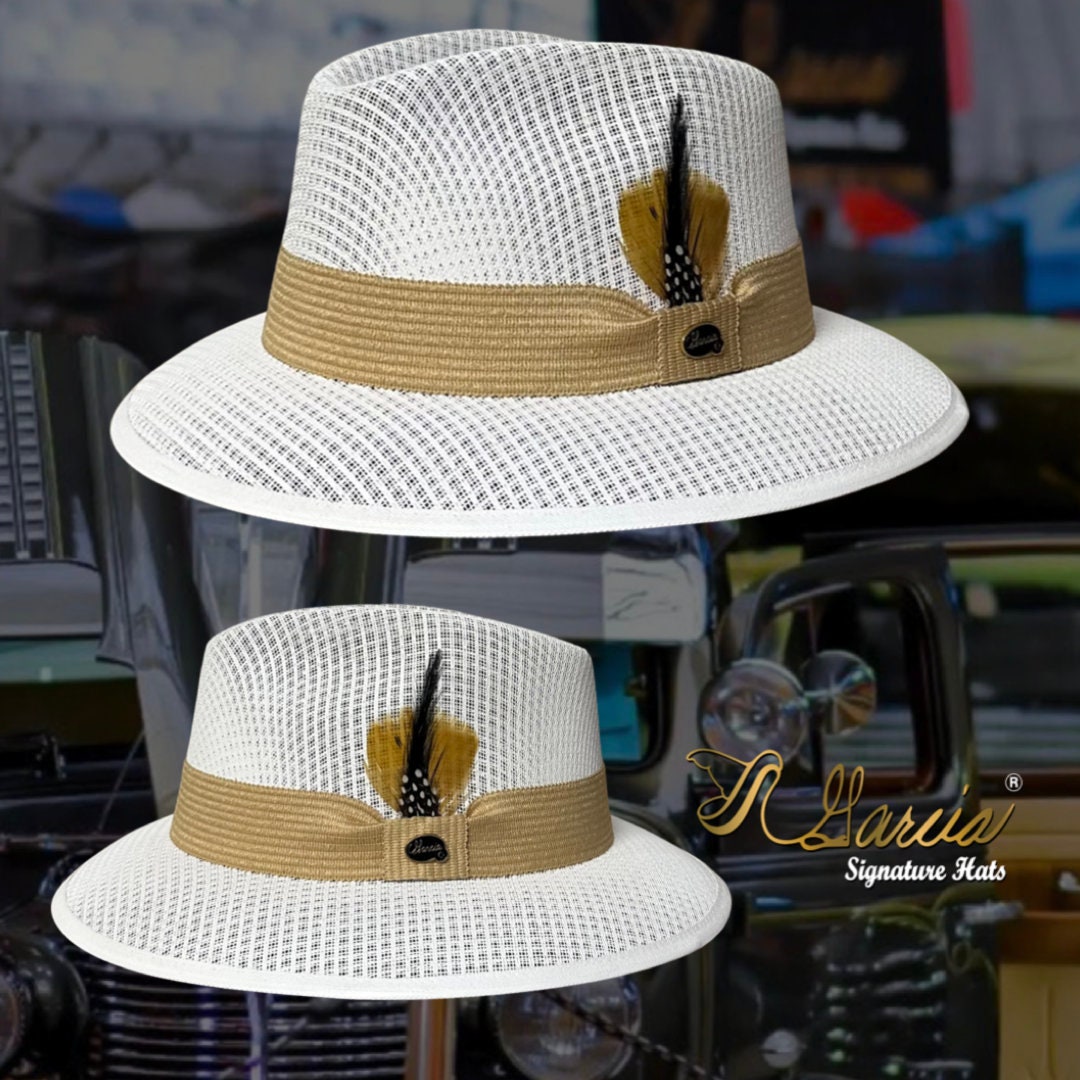 Classic White Viejo Fedora W/ Kaki Garcia Signature Hat - Etsy