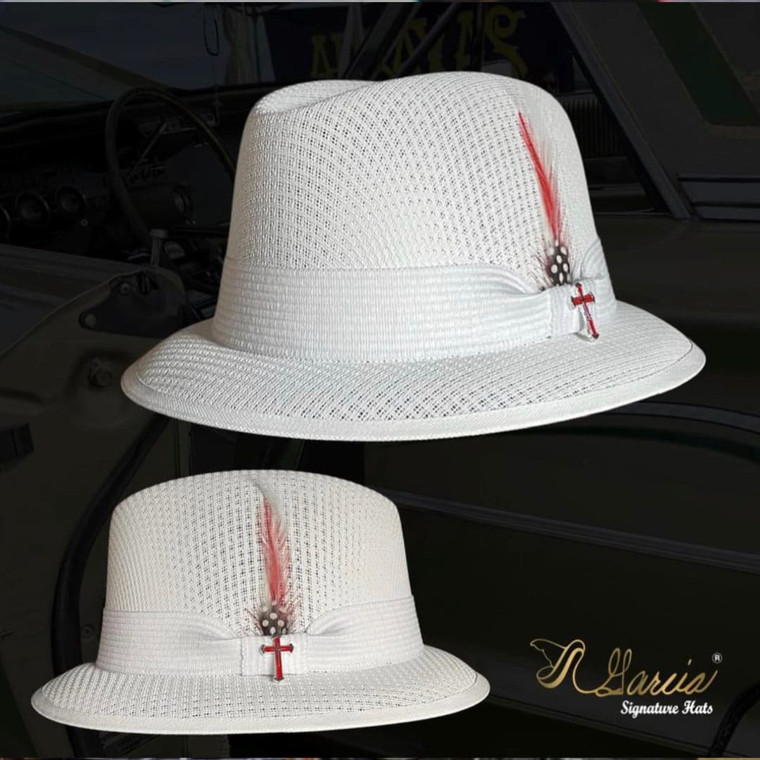 White Lowrider Derby W/ Cross Garcia Signature Hat - Etsy