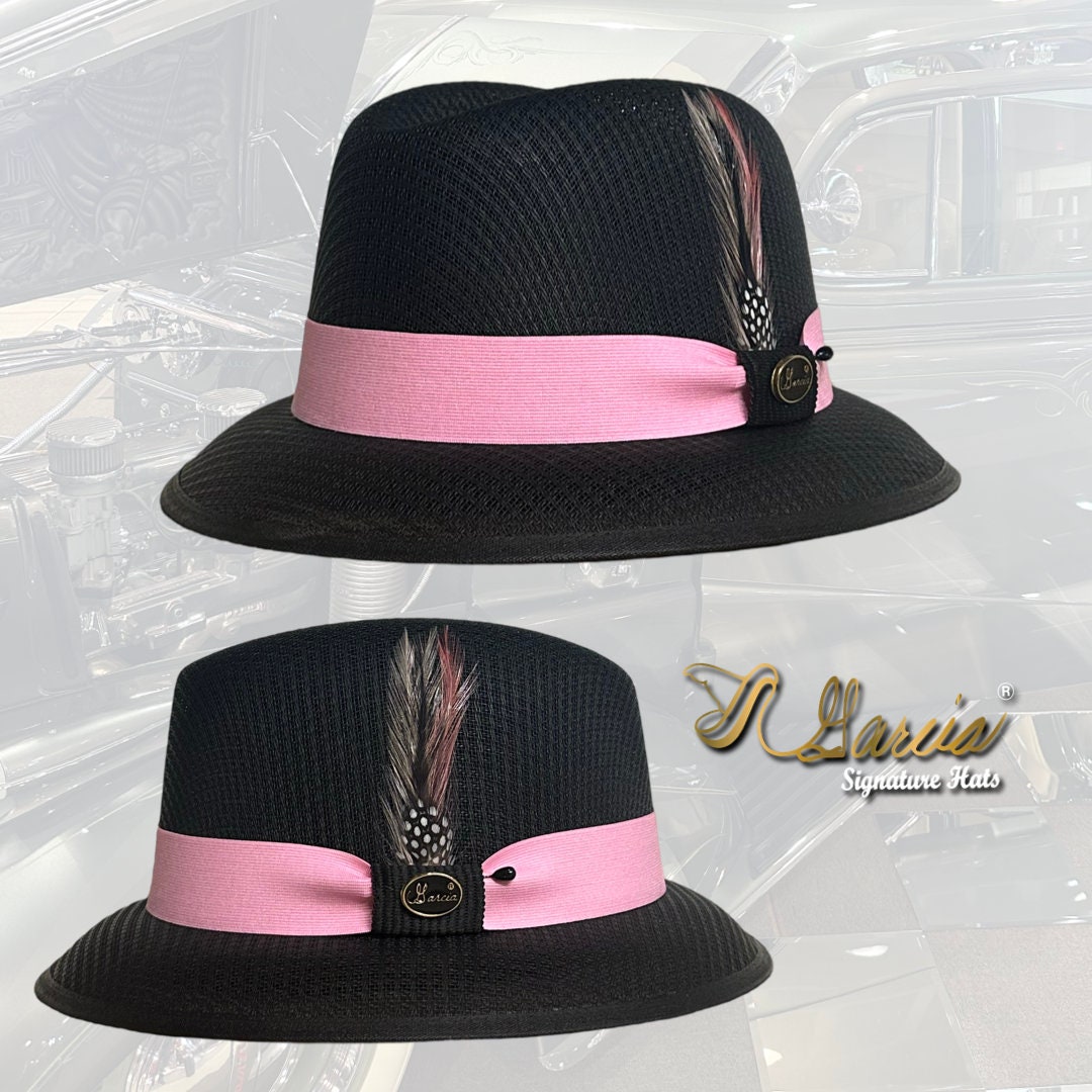 Classic Black Lowrider Derby W/ Pink Garcia Signature Hat - Etsy