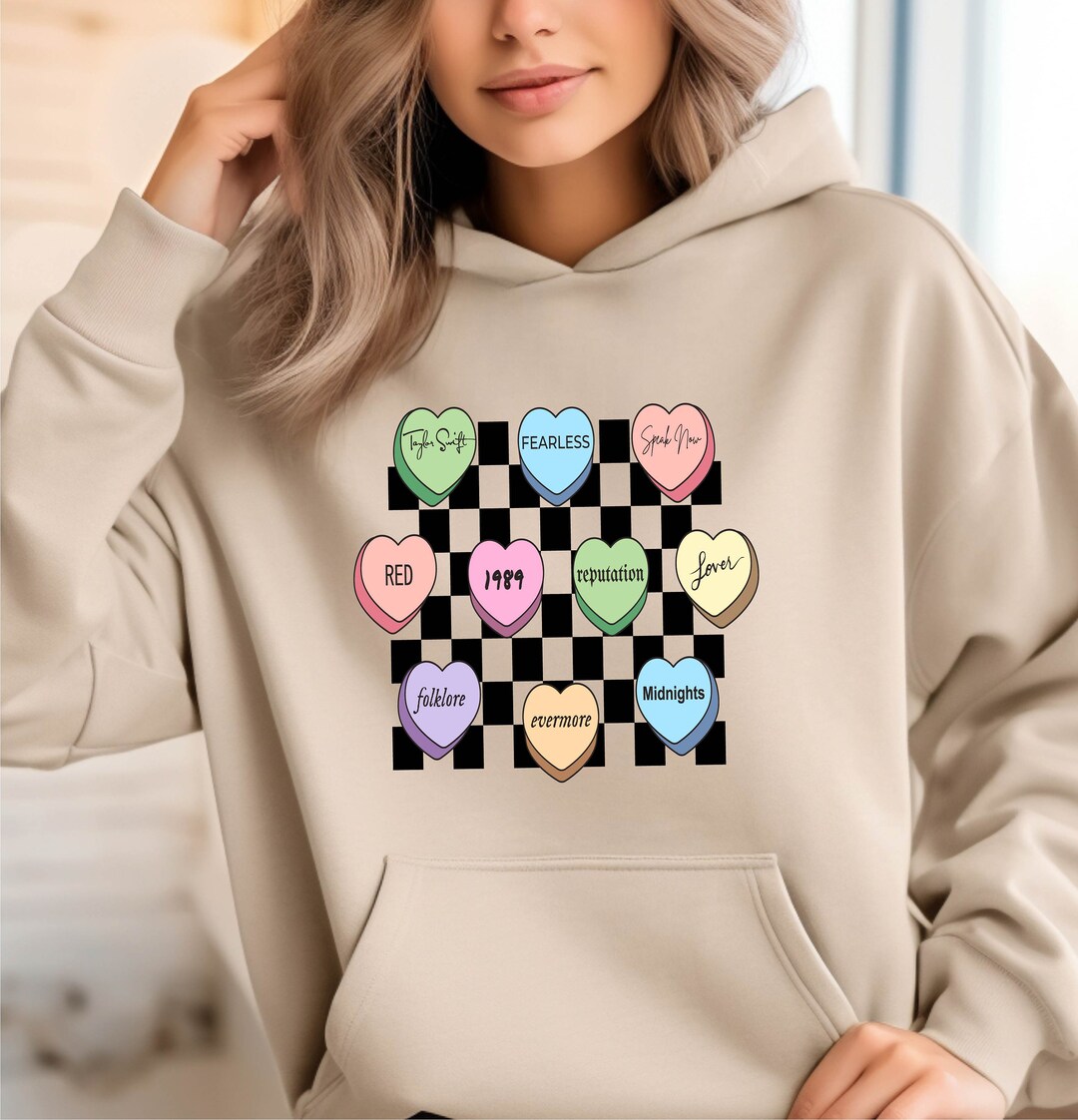 Heart Candy 1989 Swiftie Album Sweatshirt,swiftie Era,taylor Swift Fan ...