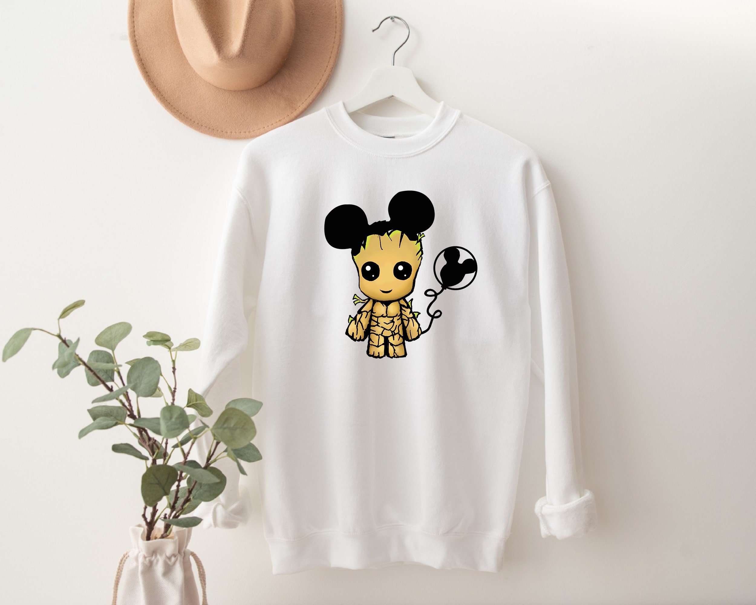 Baby Groot Shirt Baby Groot and Mickey Ears Shirt Mickey - Etsy