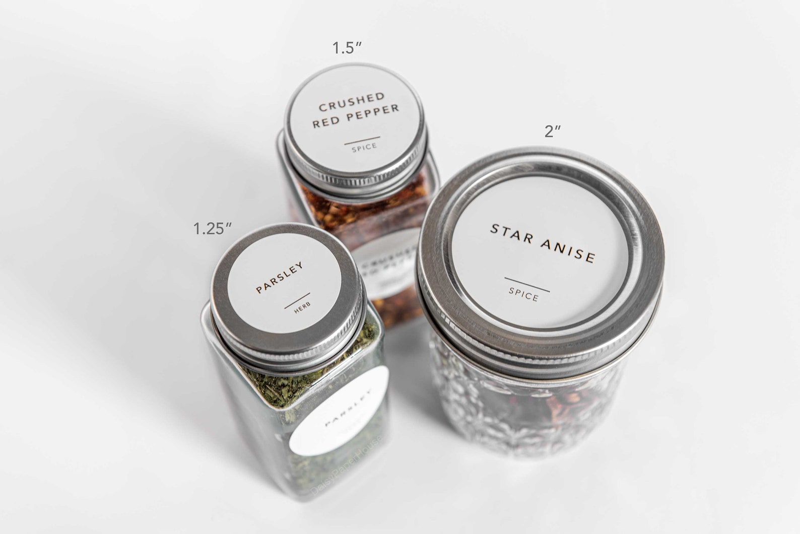 Spice Labels minimal Design Customization Available - Etsy