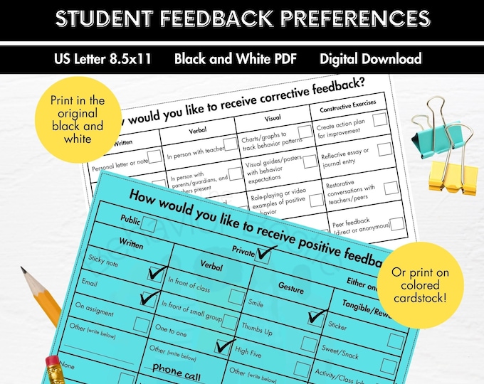 Teacher Feedback Slips for Students Work Printable, Classroom Resources ...
