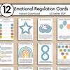 Emotional Regulation Cards for Kids, Anxiety Coping Cards, Self ...