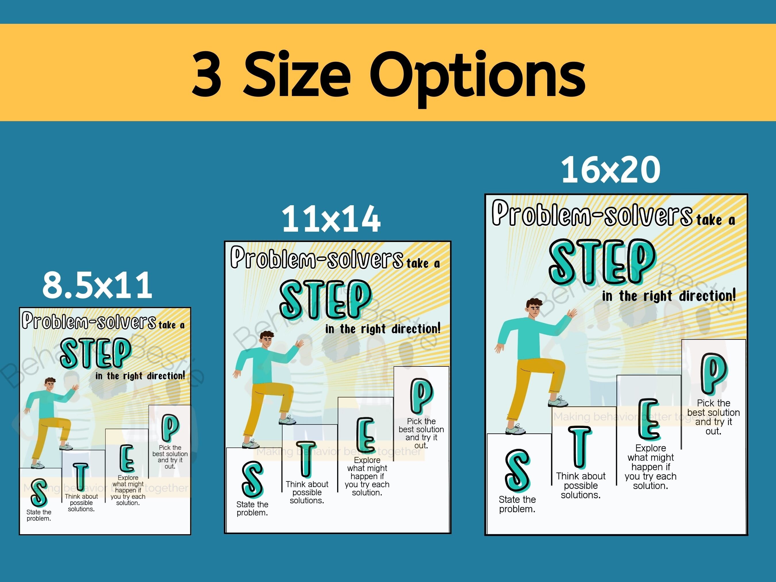Digital Problem-solving Poster | Problem Solver | ADHD Visual Support ...