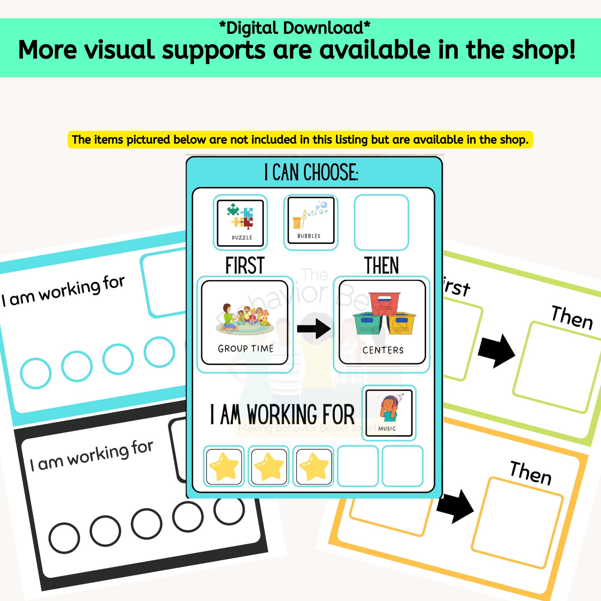 English Spanish First/then Board: Visual Schedule (PDF Download) - Etsy