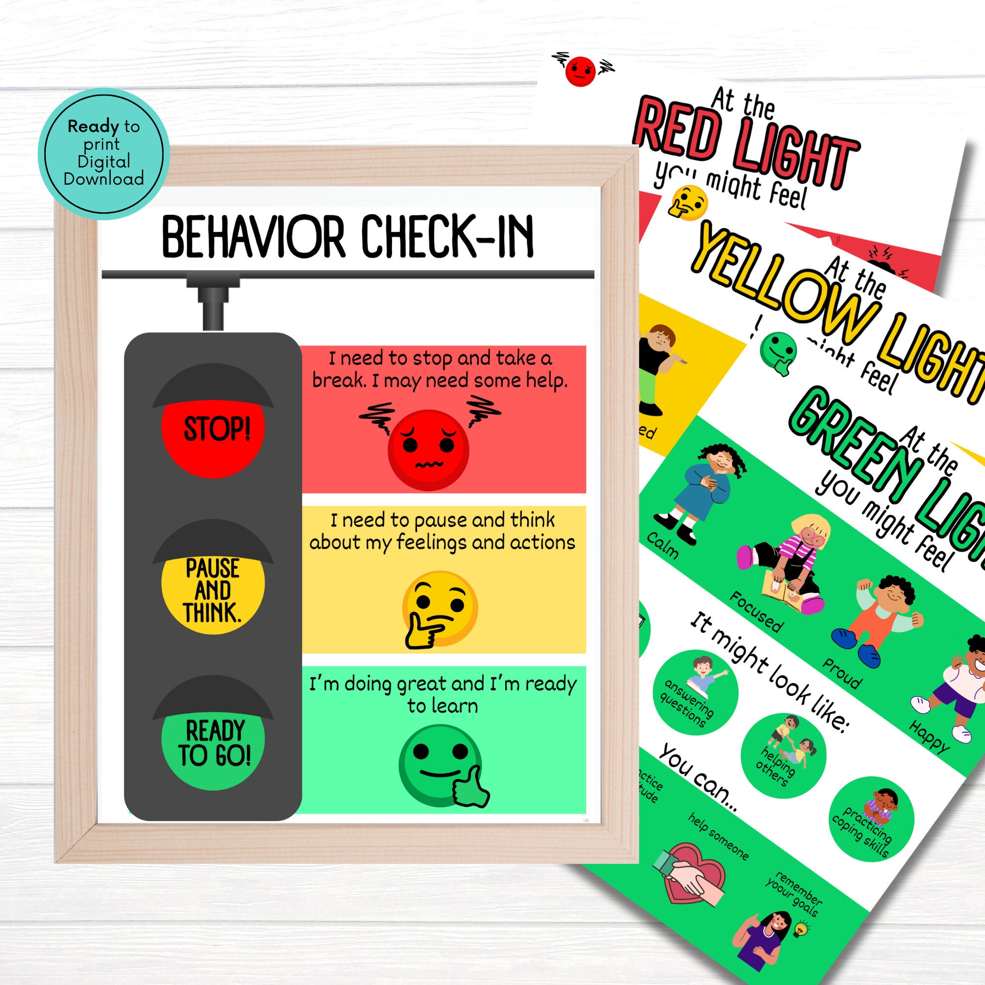 Stop Light Behavior Chart