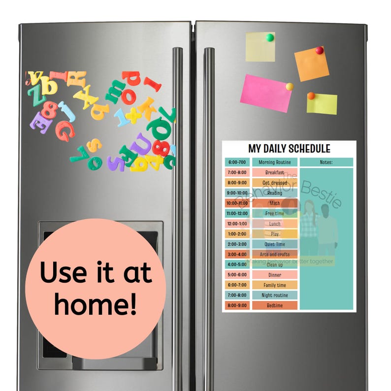 Editable Kid's Daily Schedule Template: Customizable Routine Planner ...