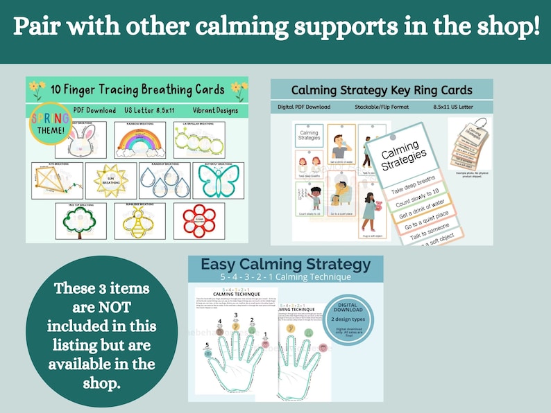 Printable Break Card: Visual Support for Calm Corner (PDF) - Etsy