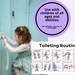 Printable Girl Potty Routine Visual Toileting Routine Bathroom Visual ...