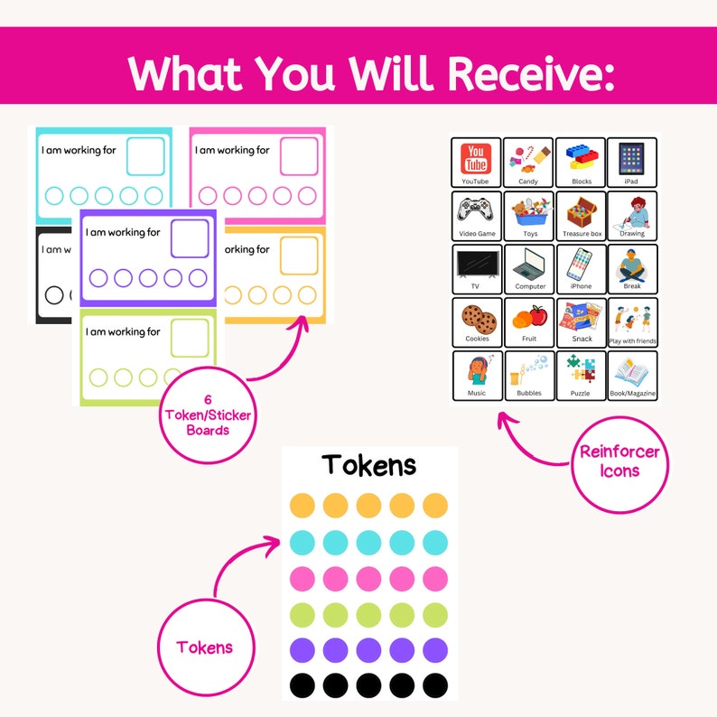 Digital Token Board Bundle | Sticker Chart Bundle | Behavior Chart ...