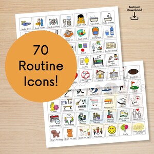 Kids Daily Schedule, Visual Schedule for Kids, Daily Routine and Chore ...