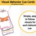 Visual Behavior Cue Cards for Kids: Keyring/lanyard (digital Download ...