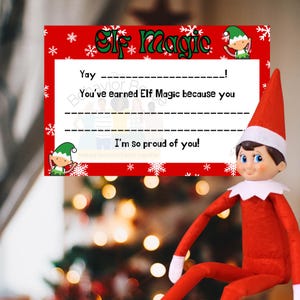 Holiday Reward System for Kids, Elf Report, Positive Classroom, Holiday ...